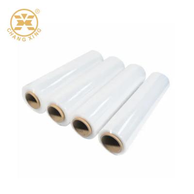China 500mm LLDPE Stretch Film 18μm Thickness 450m Length Commercial Packaging Wrap Moisture Proof for sale