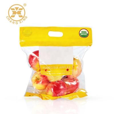 China Custom LDPE Fruit Clear Plastic Laminated Bags 20-200 Microns Thickness with Resealable Zipper for Food Packaging for sale