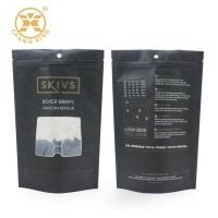 China 60 Microns BRC Certified Zip Lock Plastic Pouch 80-200 Microns Thickness Custom Logo Underwear Storage Bag for sale