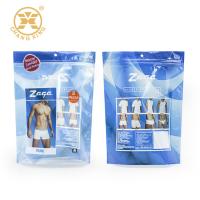 China 50 Microns Clear Plastic Zip Lock Stand Up Pouches for Clothing Packaging - Custom Sizes & 0-10 Color Printing for sale