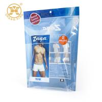 China 50 Microns Clear Plastic Zip Lock Stand Up Pouches for Clothing Packaging - Custom Sizes & 0-10 Color Printing for sale