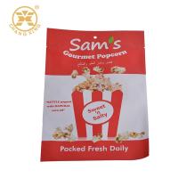 China Custom Printed Matte Aluminium Foil Zip Lock Pouch 3 Side Seal Stand Up Bag for Snack Popcorn Packaging for sale