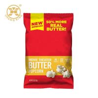 China Custom Printed Matte Aluminium Foil Zip Lock Pouch 3 Side Seal Stand Up Bag for Snack Popcorn Packaging for sale