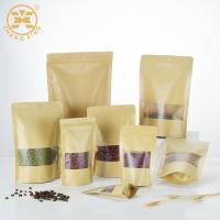 China Custom Printed Stand Up Pouch 1kg 2kg Zipper Food Packaging Bags with Window 20-200 Micron Thickness for sale