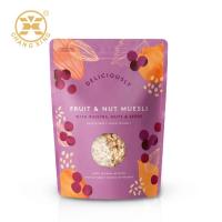 China Resealable Biodegradable Plastic Ziplockk Bags ROHS Matte Finished Dried Fruit Packaging for sale