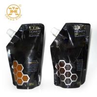 China LDPE Stand Up Pouch with Nozzle for Honey & Protein Powder - 500g Capacity, 20-200 Micron Thickness, Food Grade Certified for sale
