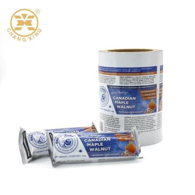 China Food Grade PET/AL/PE Laminated Plastic Film Rolls 80-200 Microns for Energy Bar Packaging for sale