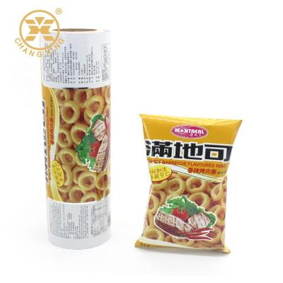 China BRC Certified Aluminum Foil Automatic Packaging Film Roll 65g for Snack Food Metallized Barrier Protection for sale
