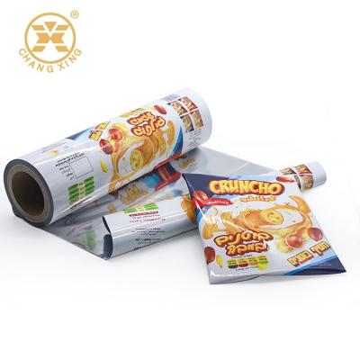 China Food Grade Heat Sealable Shrink Film Roll 80-200 Microns for Tortilla Chips Packaging with Custom Printing for sale