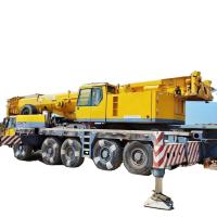 China Cummins Engine Liebherr 160T Used Truck Crane for Building Engine Pump Technical Sales for sale