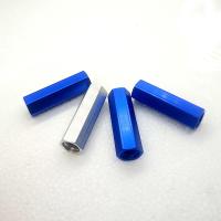 China Turning CNC Aluminum Parts Blue / Silver Aluminum Fabrication Parts for sale