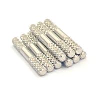 China Non Standard Turned Metal Parts Cylindrical Knurled Pins For Walking Centering Machine for sale
