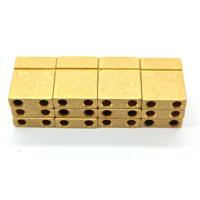 China Square CNC Brass Parts H59 H62 Brass CNC Turning Parts Micro Machining for sale