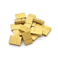 China Square CNC Brass Parts H59 H62 Brass CNC Turning Parts Micro Machining for sale