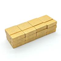 China Square CNC Brass Parts H59 H62 Brass CNC Turning Parts Micro Machining for sale