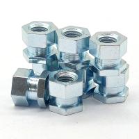 China Customized Zinc Plated Nuts Electroplated Hexagon Head Nut Blue White for sale