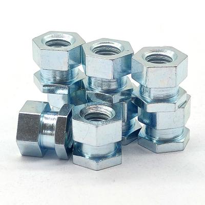 China Customized Zinc Plated Nuts Electroplated Hexagon Head Nut Blue White for sale