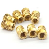 China 6.3mm 10mm Brass Knurled Nut M2 M3 M4 M5 M6 Precision Brass Components for sale