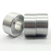 China Heat Treatment CNC Stainless Steel Parts Polished SS Bushing Silver for sale