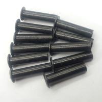 China Hollow Iron Rivet Flat Head / Round Head Black Stainless Steel Rivets for sale