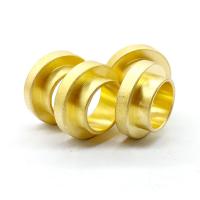 China Customized CNC Brass Parts High Precision Self Lubricating Bronze Bushing Anodized for sale