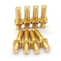 China Micro Custom Brass CNC Parts Polishing / Coating Brass Machine Screws for sale