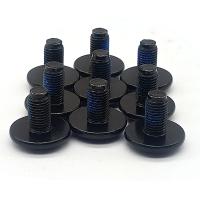 China Pre Applied Adhesive Bolt Black Nylon Patch Screw Micro Machining for sale