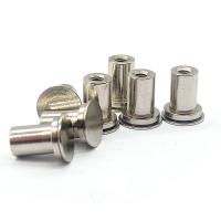 China Hollow CNC Turning Parts High Precision Flat Head Rivet Nut Anodized for sale