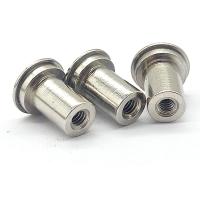 China Hollow CNC Turning Parts High Precision Flat Head Rivet Nut Anodized for sale