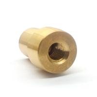 China Gold Plated Brass Machined Components Turning Brass Terminal Connector for sale