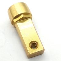 China Copper CNC Turning Parts Wheel Hex Coupling Sturdy Customized OEM for sale