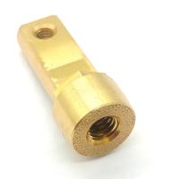 China Copper CNC Turning Parts Wheel Hex Coupling Sturdy Customized OEM for sale