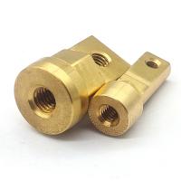 China Gold Plated Brass Machined Components Turning Brass Terminal Connector for sale