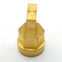 China Hex Brass Female Connector OEM Brass Female Coupler Precision Control for sale