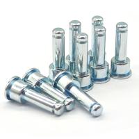 China Customized Cold Formed Galvanized Steel Flat Round Countersunk Head Stepped Solid Rivets Custom Wholesale Stainless Steel 316 Flat Head Knife Handle Cover Shoulder Step Rivet for sale