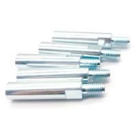 China Custom CNC Machined Zinc-Plated Steel Lock Pin with Threaded End for sale