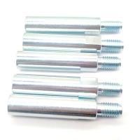 China Custom CNC Machined Zinc-Plated Steel Lock Pin with Threaded End for sale