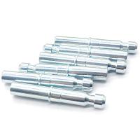 China Custom CNC Machined Zinc-Plated Steel Lock Pin with Threaded End for sale