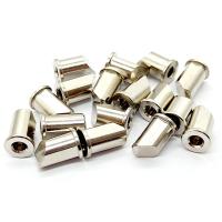 China Custom CNC Machined Nickel-Plated Hex Flange Threaded Inserts for sale