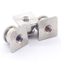 China Stainless Steel Square Insert Nut / Custom Metal Threaded Fastener for sale