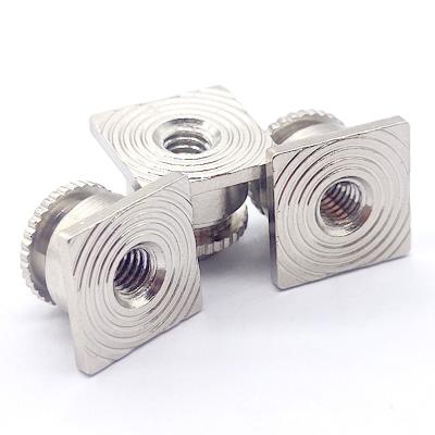 China Stainless Steel Square Insert Nut / Custom Metal Threaded Fastener for sale