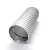 China Custom CNC Machined Aluminum Knurled Cylinder Tube for sale