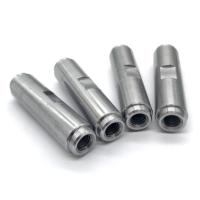 China Custom CNC Machined Carbon Steel Threaded Blind Hole Sleeve for sale