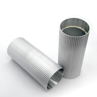 China Custom CNC Machined Aluminum Knurled Cylinder Tube for sale