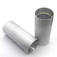 China Custom CNC Machined Aluminum Knurled Cylinder Tube for sale