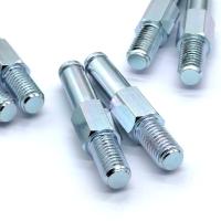 China Zinc - Plated Hex Head Shoulder Bolts, Precision Locating Pin Shoulder Screws, Mechanical Fastening Connectors for sale