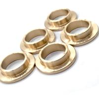China Flanged Aluminum Bronze Bushings | Custom CNC Machined Bronze Bearing Sleeves for sale
