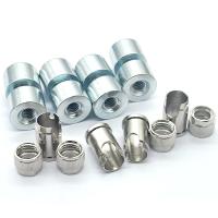 China Custom Zinc Plated Steel Hex Coupling Nuts | Blue-White Zinc Threaded Connectors for Machinery & Fasteners for sale