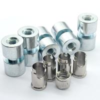 China Custom Zinc Plated Steel Hex Coupling Nuts | Blue-White Zinc Threaded Connectors for Machinery & Fasteners for sale