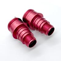China CNC Machined Aluminum Air Valve with Spring and Pin – Red Anodized Shock Absorber Pressure Relief Valve for sale
